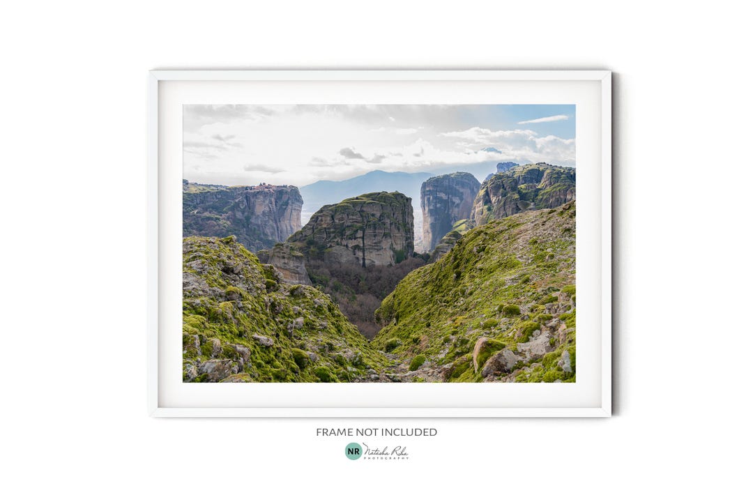 Meteora Photo Print, Fine Art Mountain Photography, Greece Wall Art ...