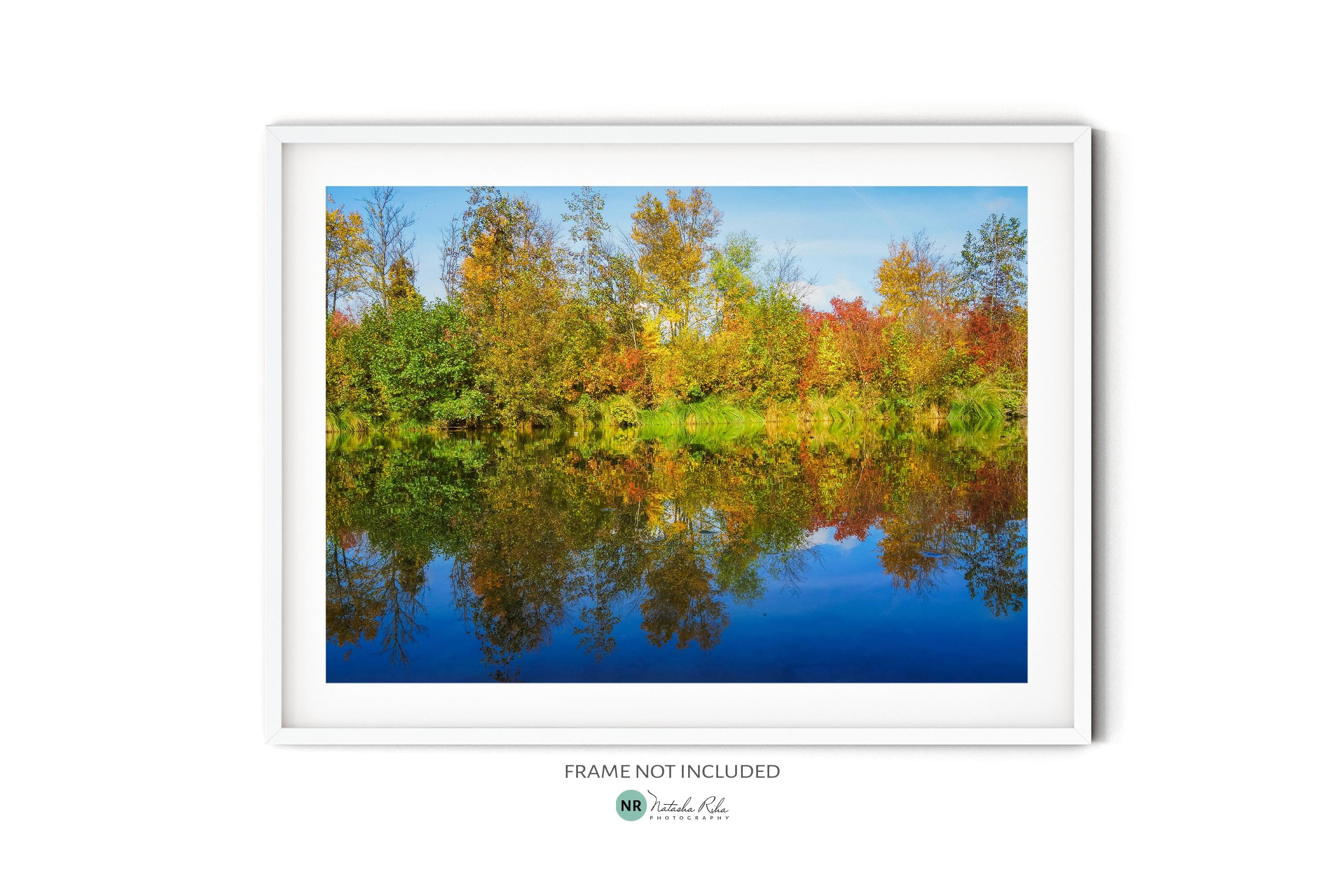 Peaceful Fall Landscape Print, Fine Art Autumn Photography, Indian ...