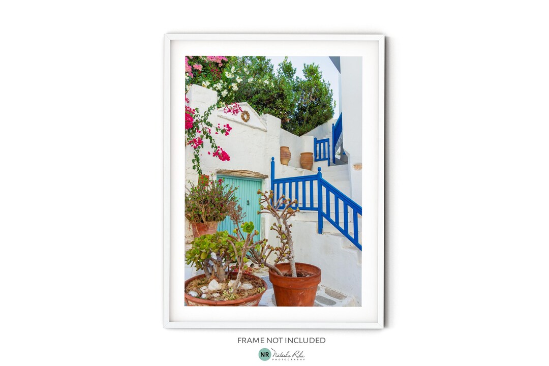 Pastel Greek Islands Print, Fine Art Greece Photography, Paros Cyclades ...