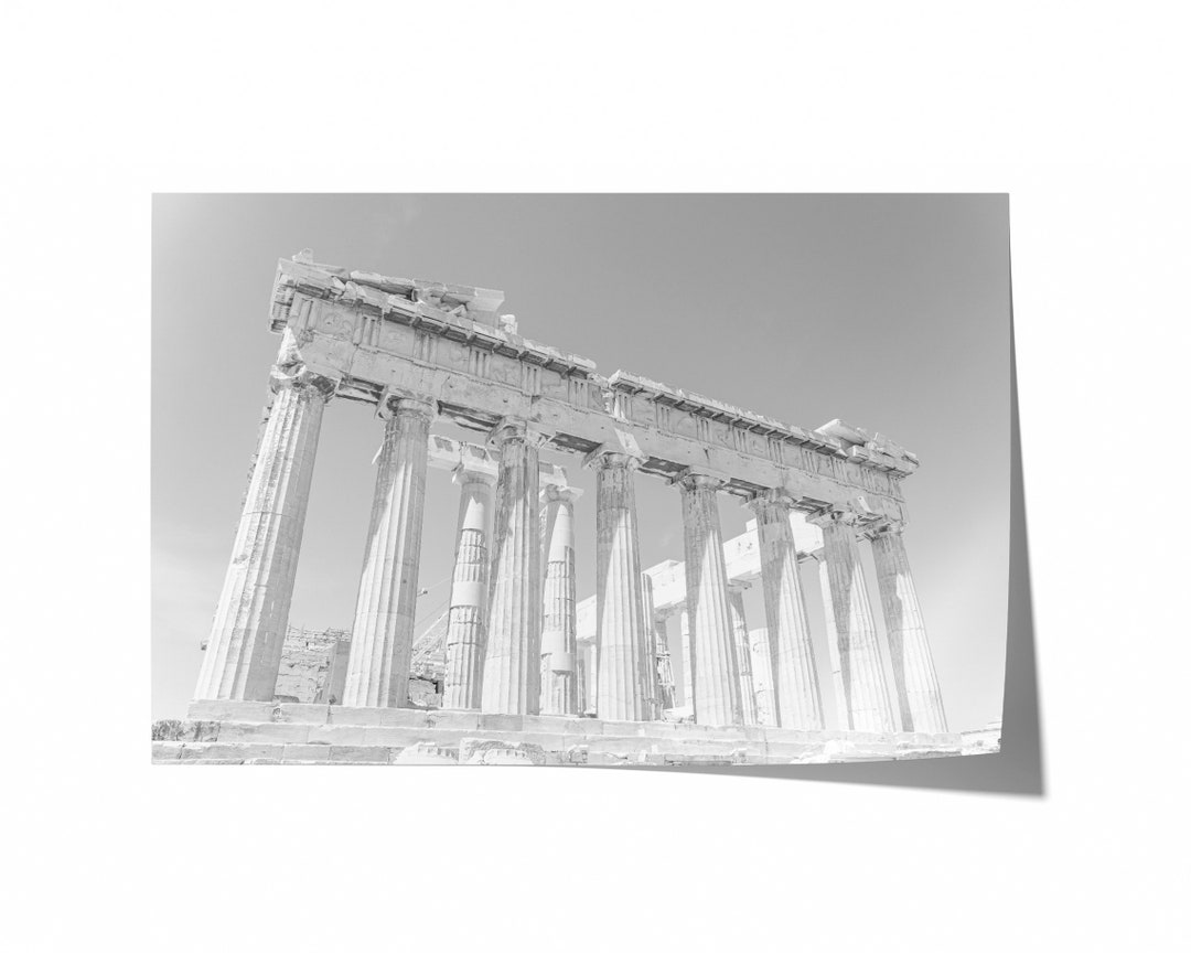 Black and White Acropolis Print, Fine Art Athens Photography ...
