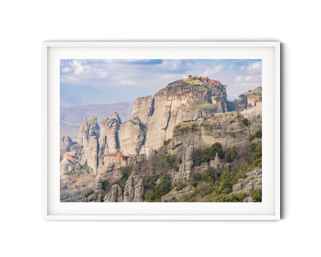 Meteora Monasteries Print, Fine Art Greece Photography, Greek Mountain ...