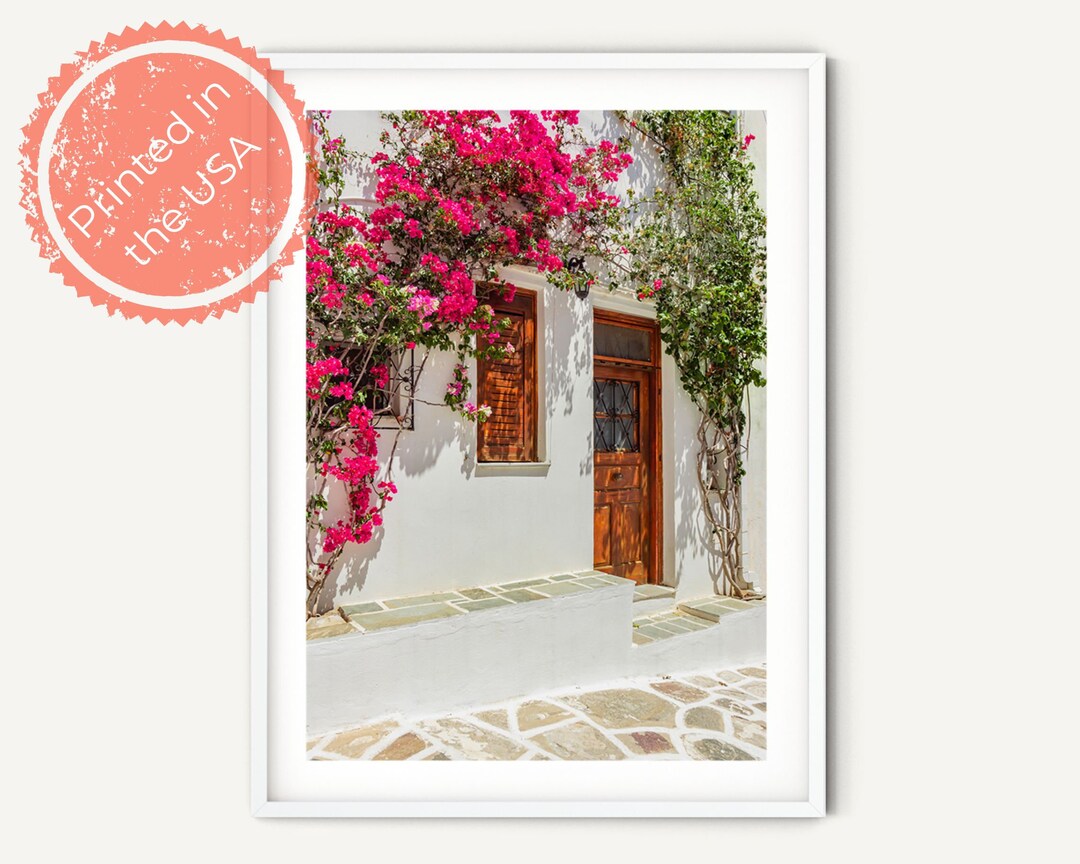 Greek Islands Print Fine Art Greece Photography Pink - Etsy