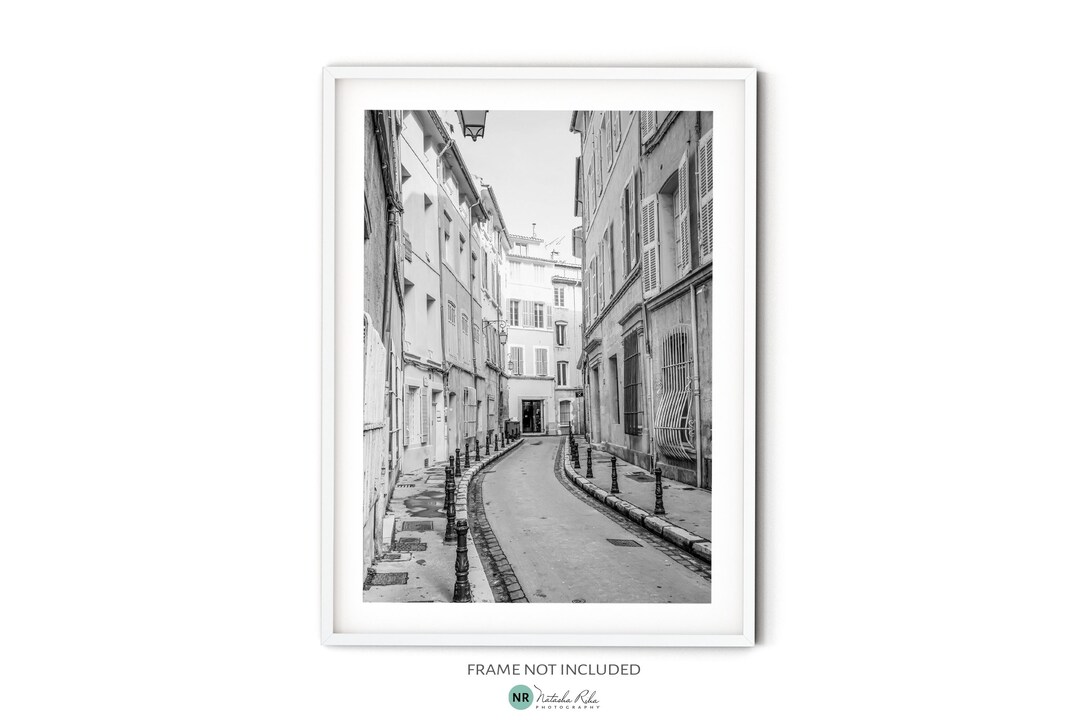 French Alley Photography, Black & White Fine Art Aix En Provence Print ...