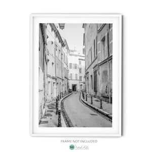 French Alley Photography, Black & White Fine Art Aix En Provence Print ...