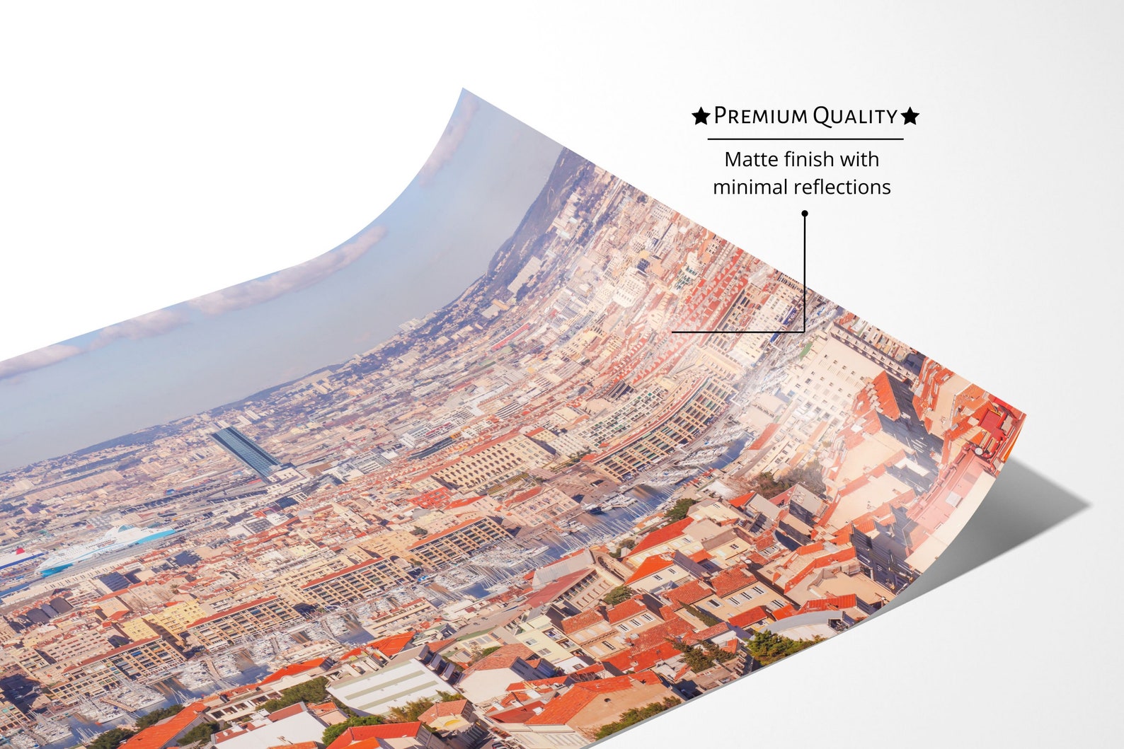 Aerial View of Marseille Print, Fine Art South of France Photography ...