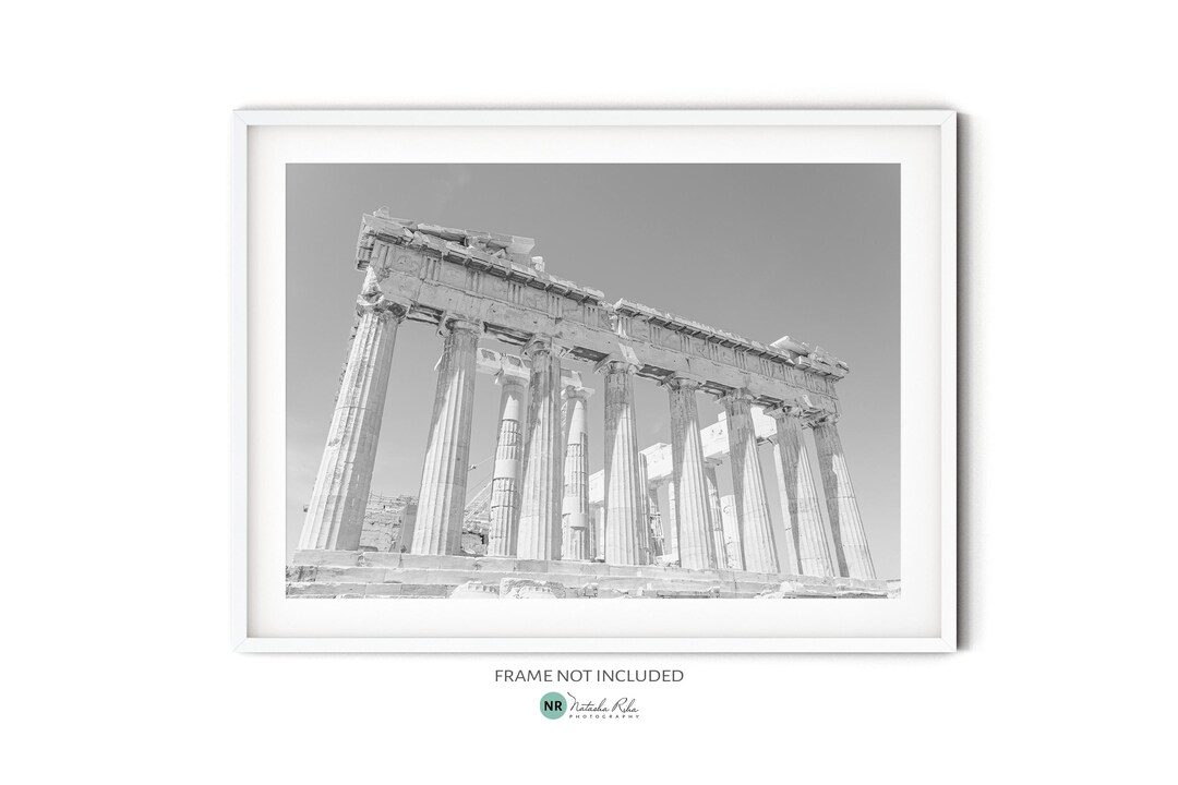 Black and White Acropolis Print, Fine Art Athens Photography ...
