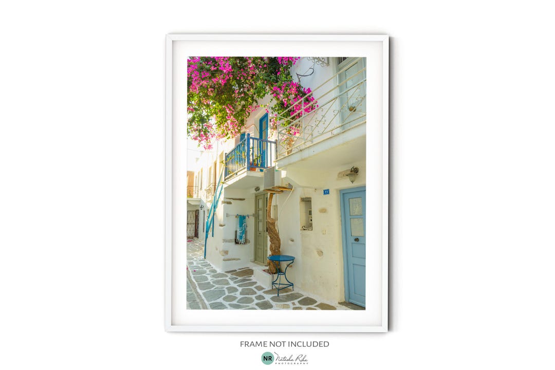 Pastel Greek Islands Print, Fine Art Greece Photography, Cyclades ...