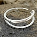 925 Sterling Silver Ring Double Band Ring Adjustable Open - Etsy UK