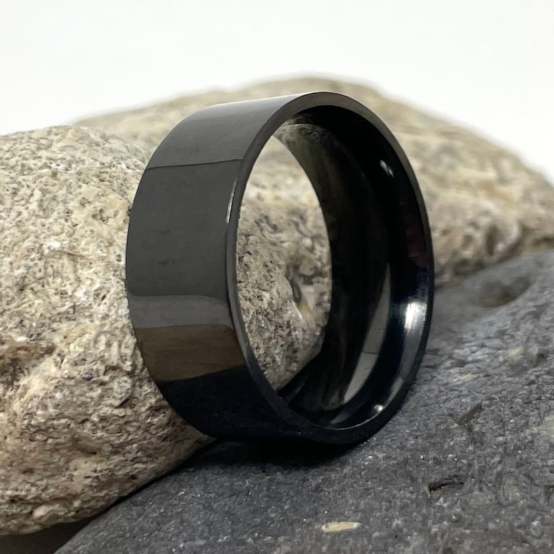 Black Metal Ring - Etsy