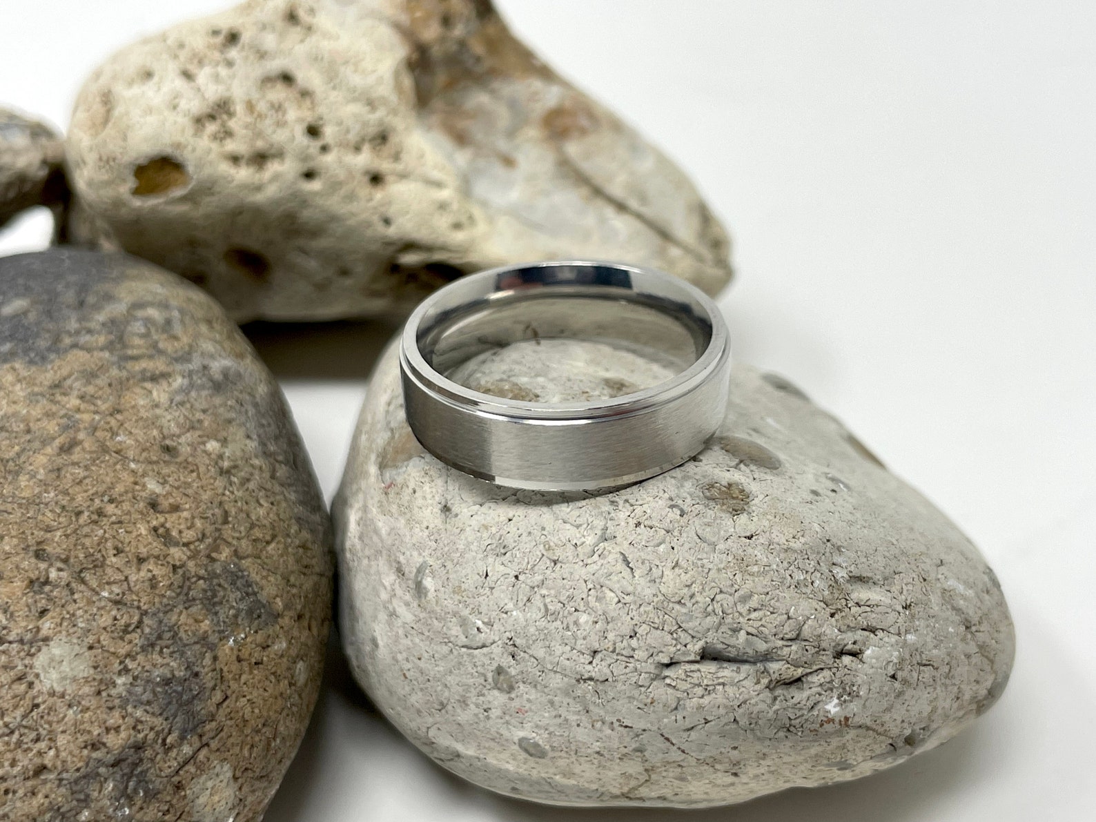 Stainless Steel Ring 6mm Ring Steel Band Thick Ring Chunky - Etsy UK