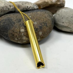 Stainless Steel Anxiety Necklace, Breathing Necklace, Stress Healing ...