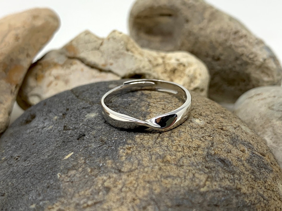 925 Sterling Silver Ring, Mobius Ring, Twist Ring, Boho Ring ...