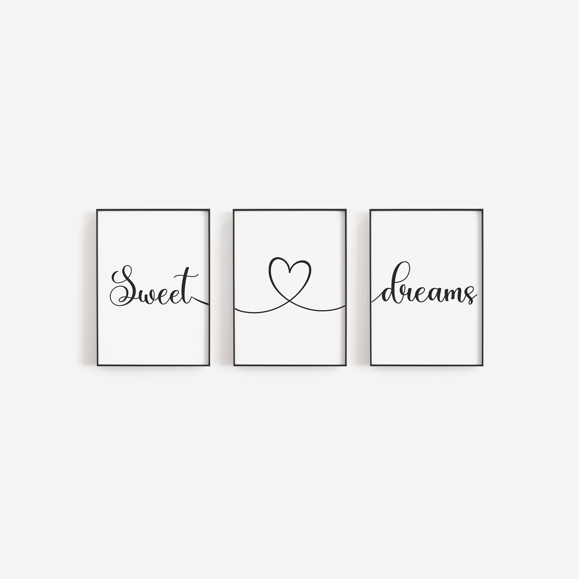 Bedroom Prints Set of 3 Wall Art Home Decor Bedroom Decor - Etsy