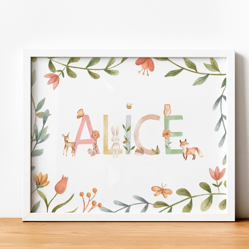 Wall Art Baby Names - Etsy