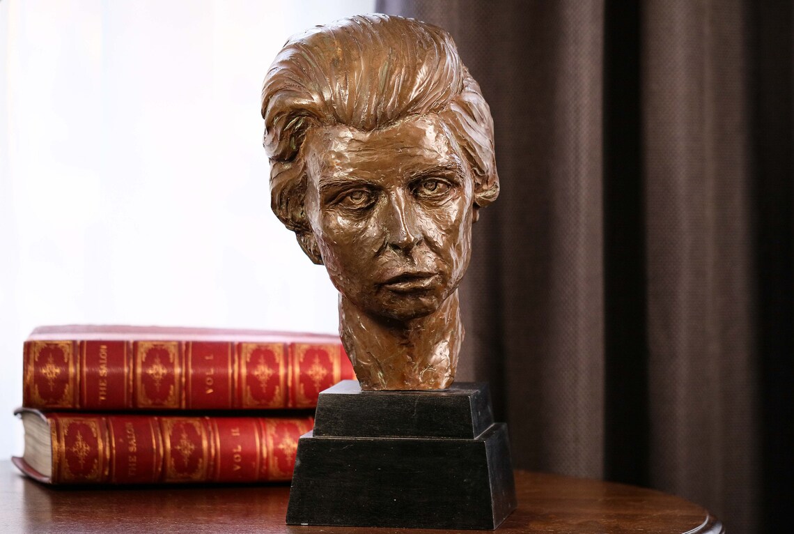 Incredible Mid Century Modern Vintage Resin Bust of Woman on Plinth Art ...