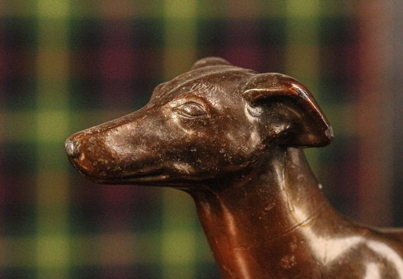 Stately High Quality Bronze Whippet Greyhound Dog Figurine - Etsy