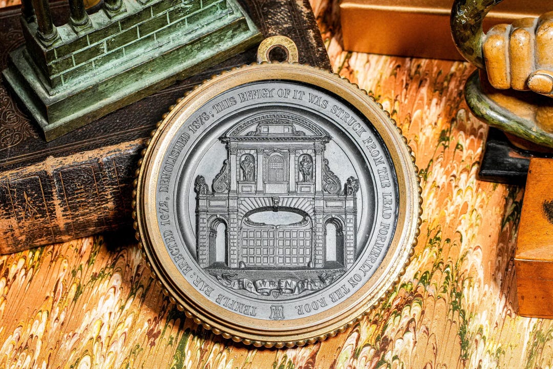 Rare Temple Bar Commemorative Medallion Architectural Relic Historic ...