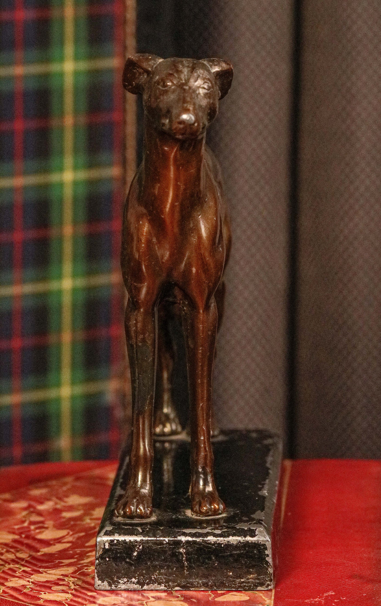 Stately High Quality Bronze Whippet Greyhound Dog Figurine - Etsy