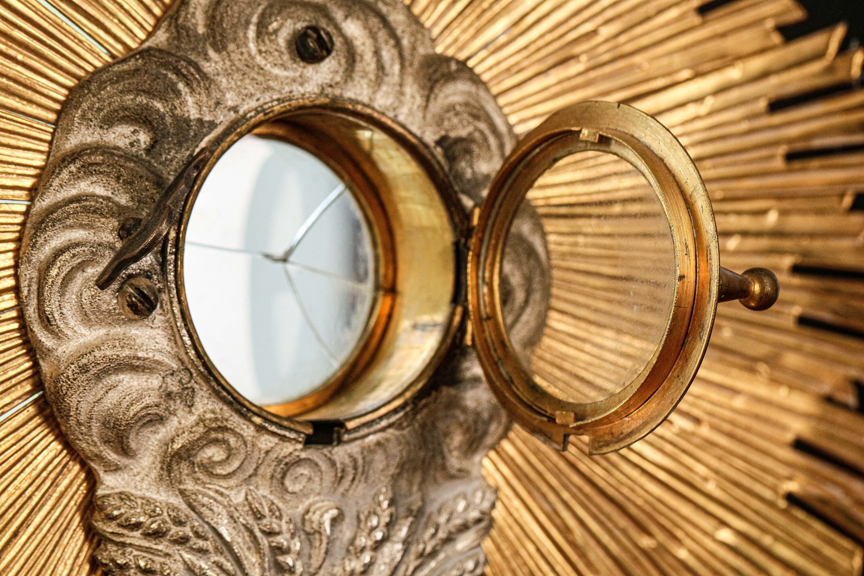Stunning French Antique Catholic Christianity Monstrance With Brass ...