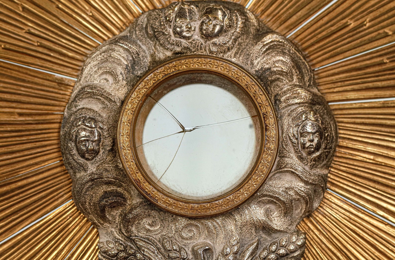 Stunning French Antique Catholic Christianity Monstrance With Brass ...