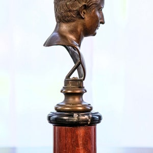 Beautiful Neoclassical Antique Grand Tour Bronze Sculpture Statue Bust ...