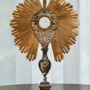 Stunning French Antique Catholic Christianity Monstrance With Brass ...