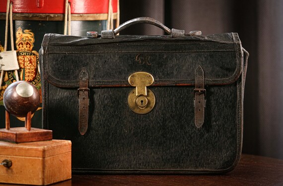 Rare King George VI Antique Leather Royal Dispatch Br… - Gem