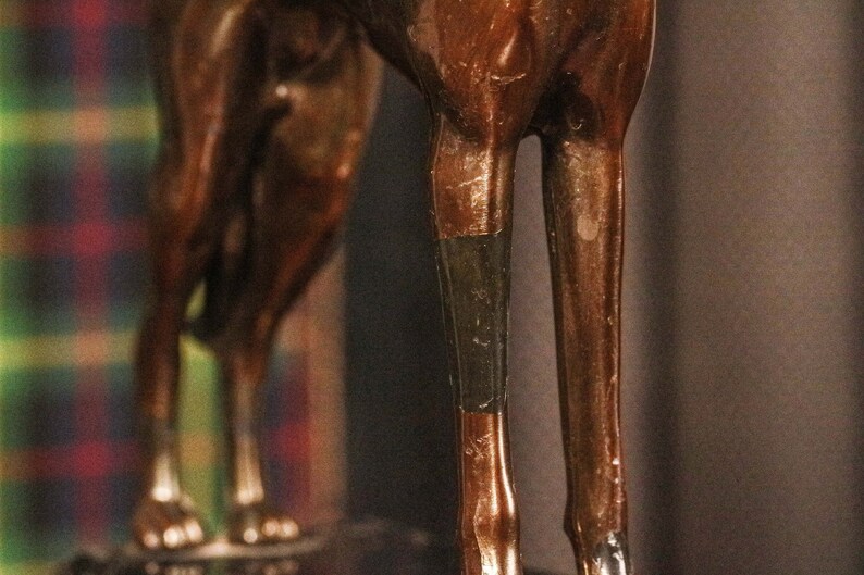 Stately High Quality Bronze Whippet Greyhound Dog Figurine - Etsy