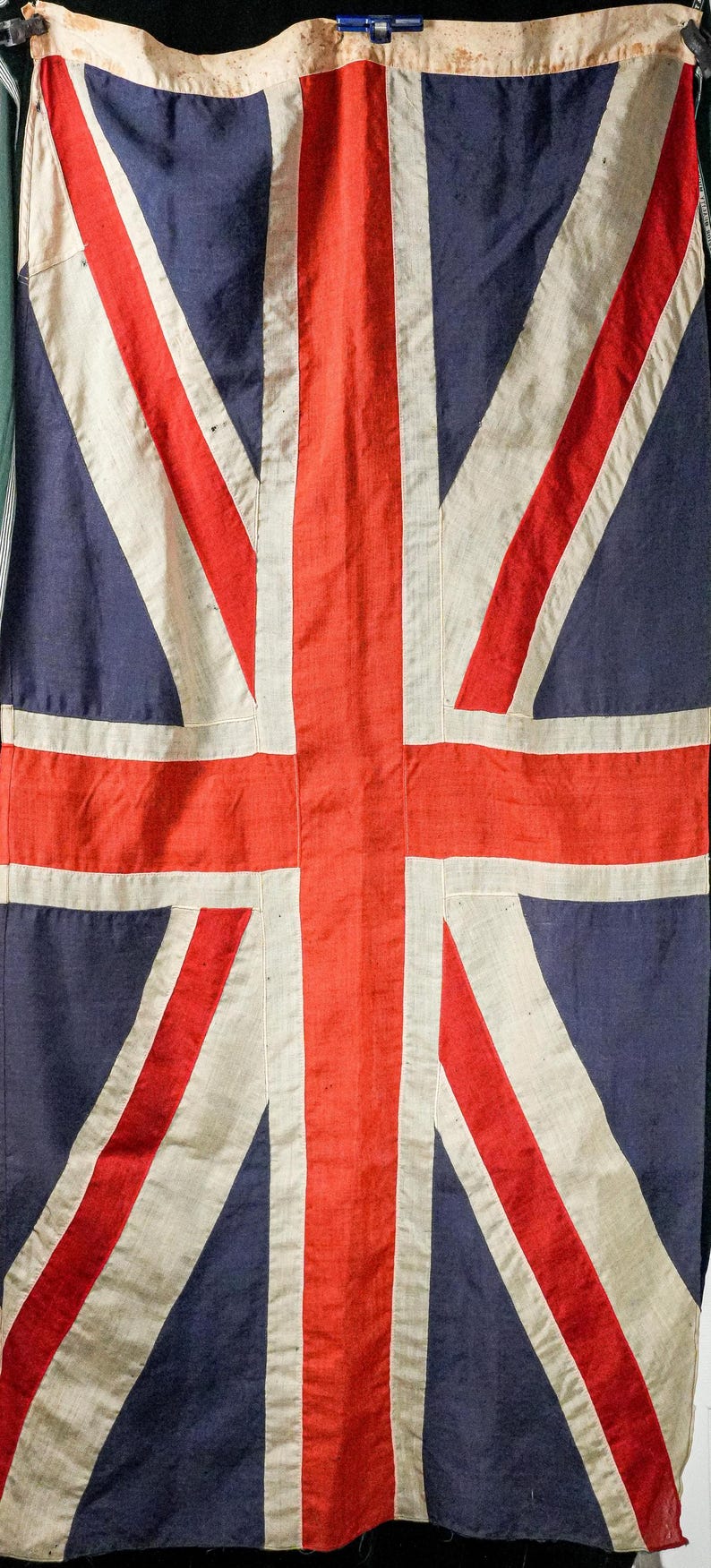 Large Vibrant Antique Panel Stitched Union Jack British Flag England ...