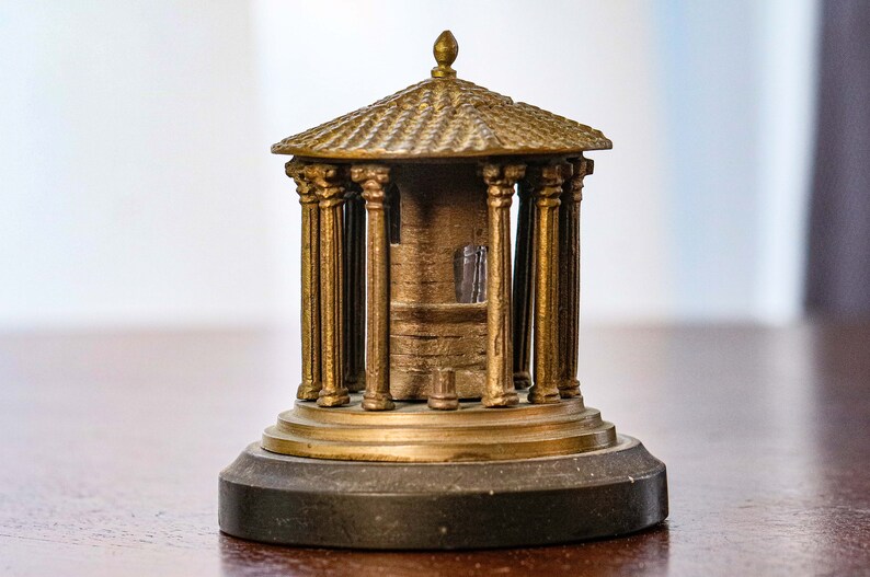 Rare Antique Grand Tour Bronze Architecture Model Inkwell - Etsy