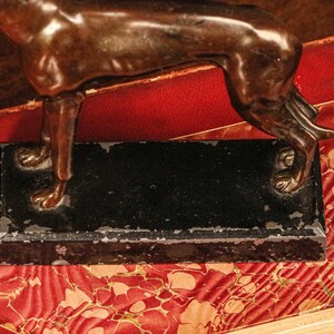 Stately High Quality Bronze Whippet Greyhound Dog Figurine Statue ...