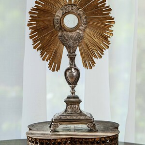 Stunning French Antique Catholic Christianity Monstrance With Brass ...