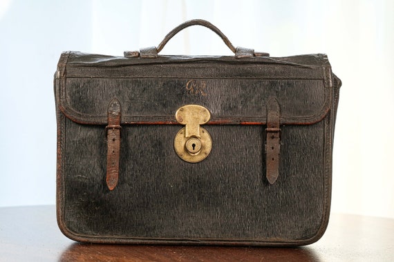 Rare King George VI Antique Leather Royal Dispatch Br… - Gem