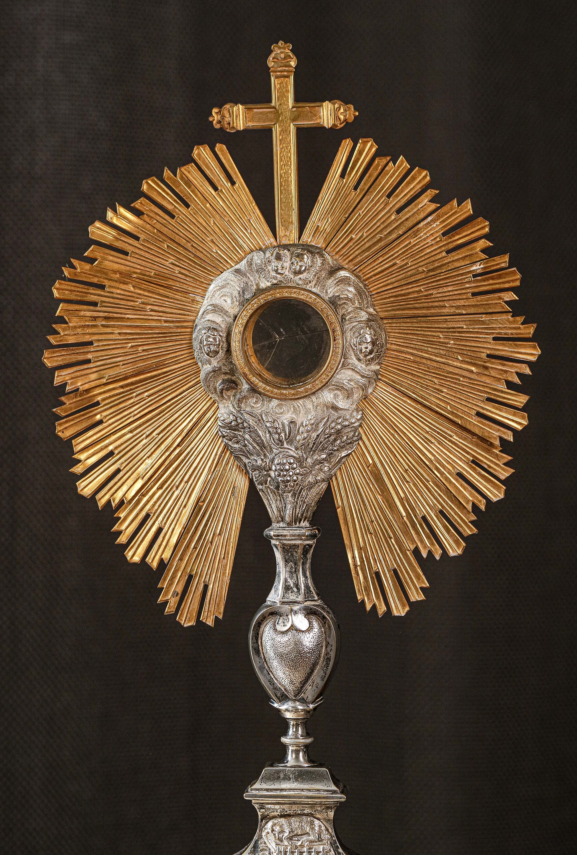 Stunning French Antique Catholic Christianity Monstrance With Brass ...