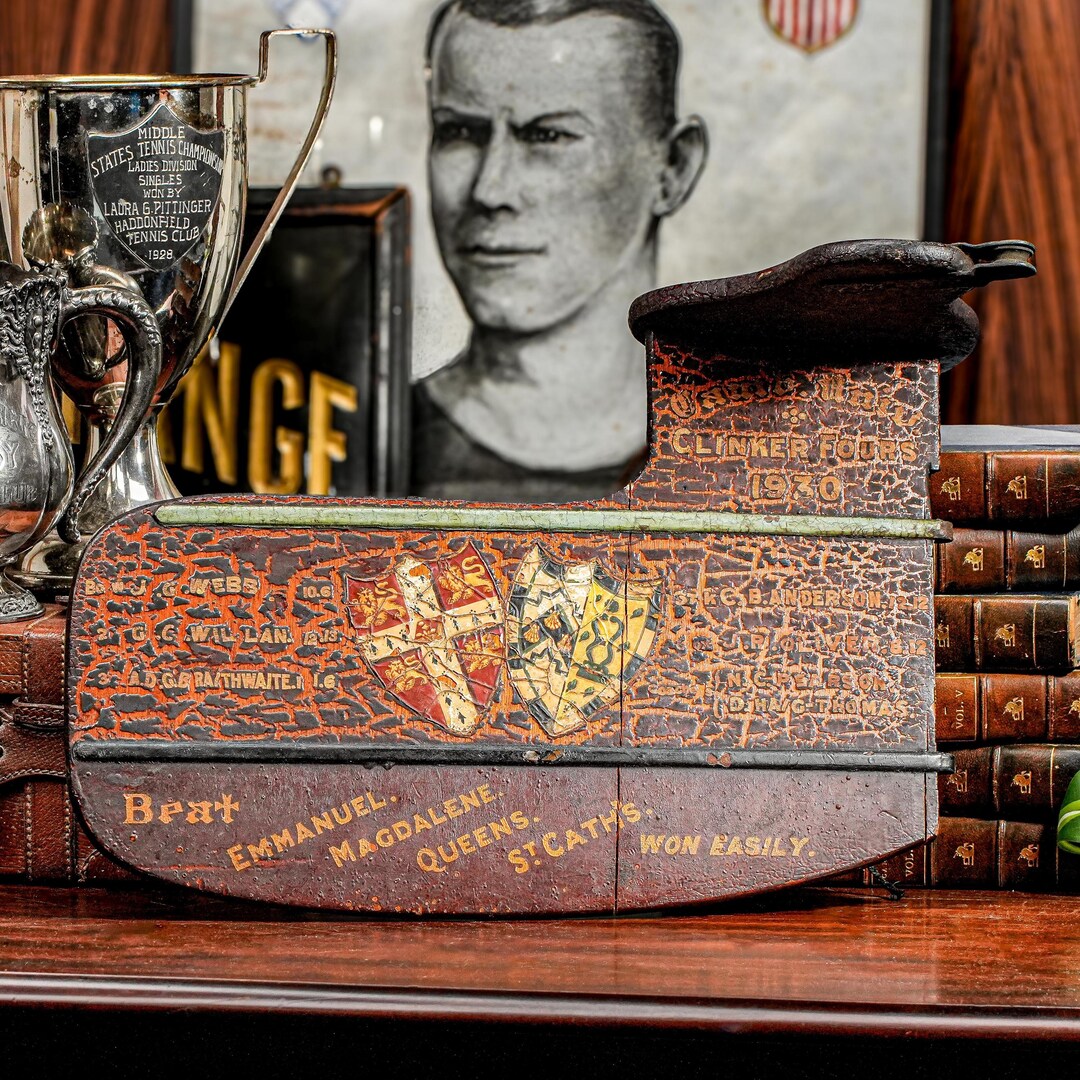 Preppy Antique Rowing Rudder Trophy Award Team Crew Cambridge ...