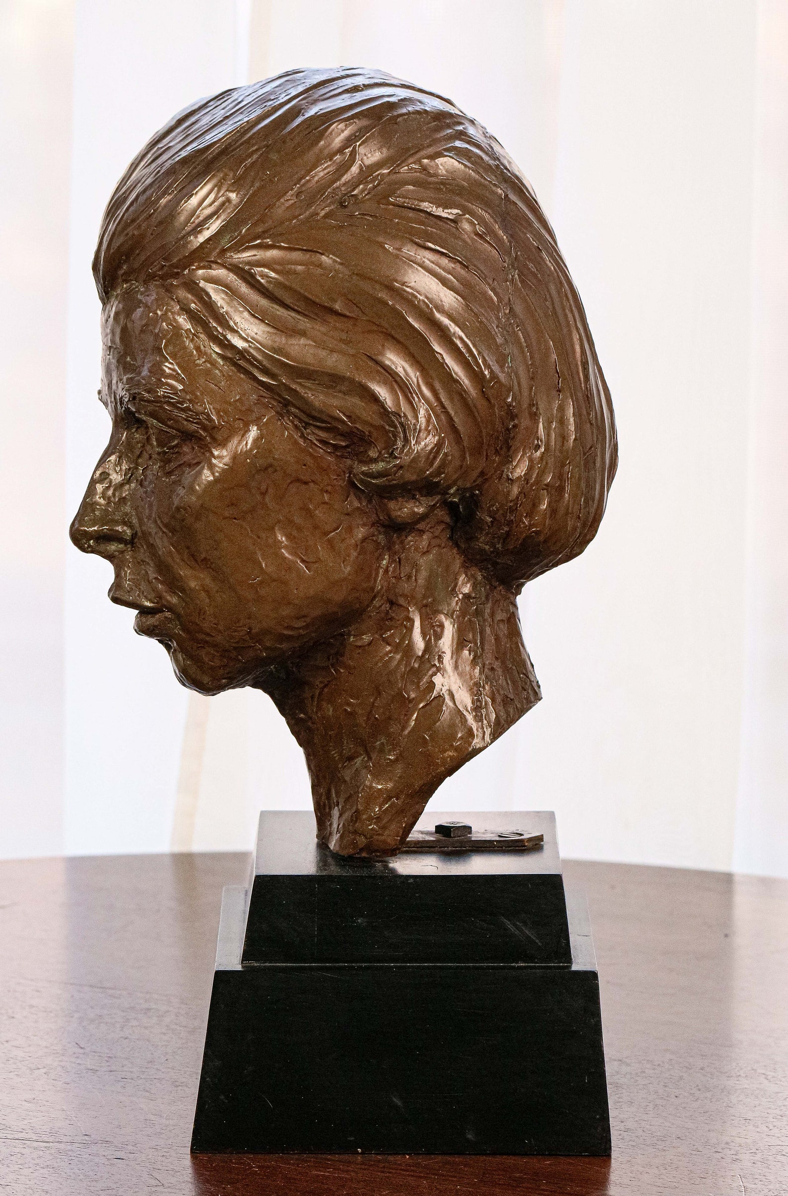 Incredible Mid Century Modern Vintage Resin Bust of Woman on Plinth Art ...