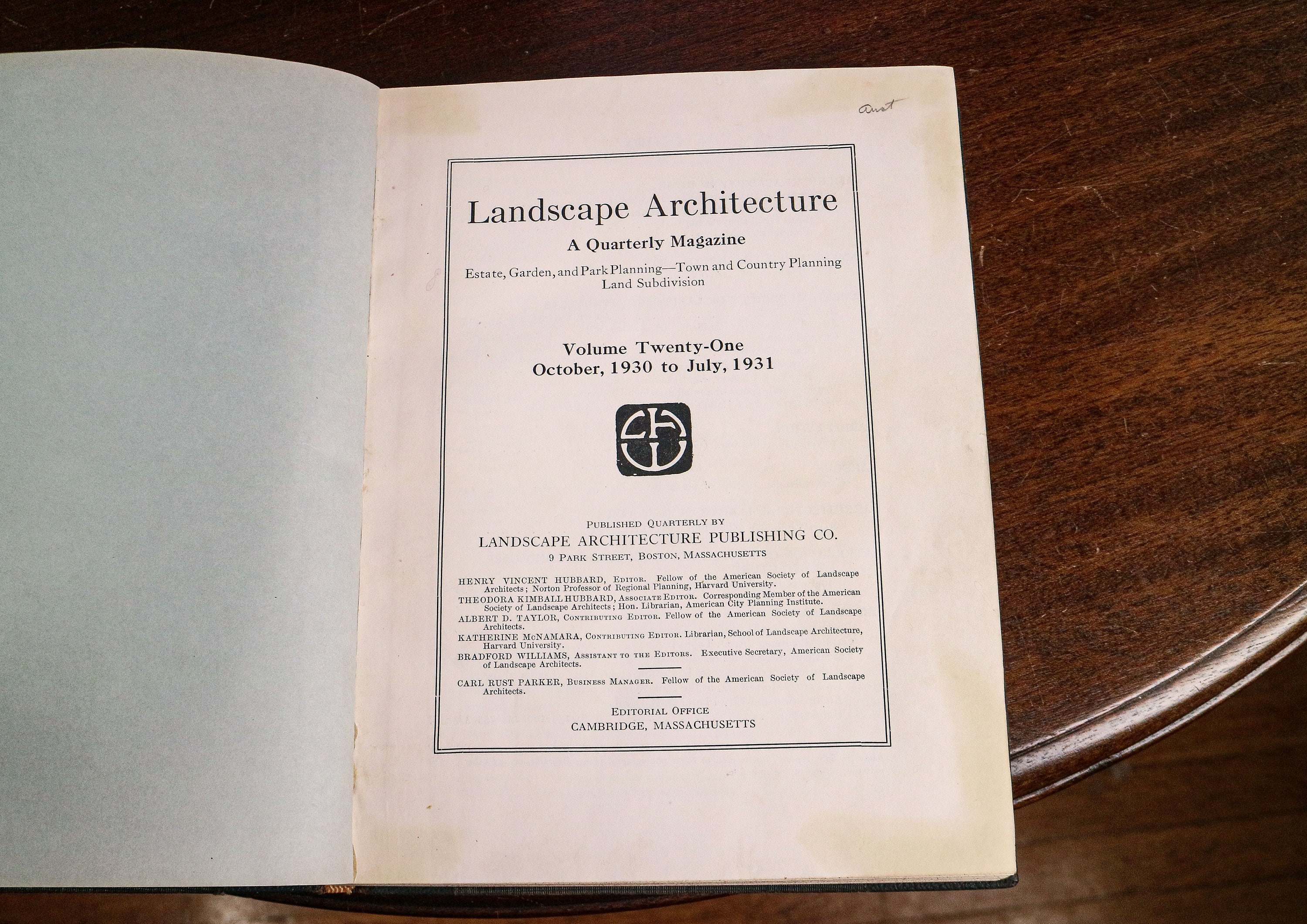 Rare Landscape Architecture Magazines Leather Bound Spine Antique Books ...