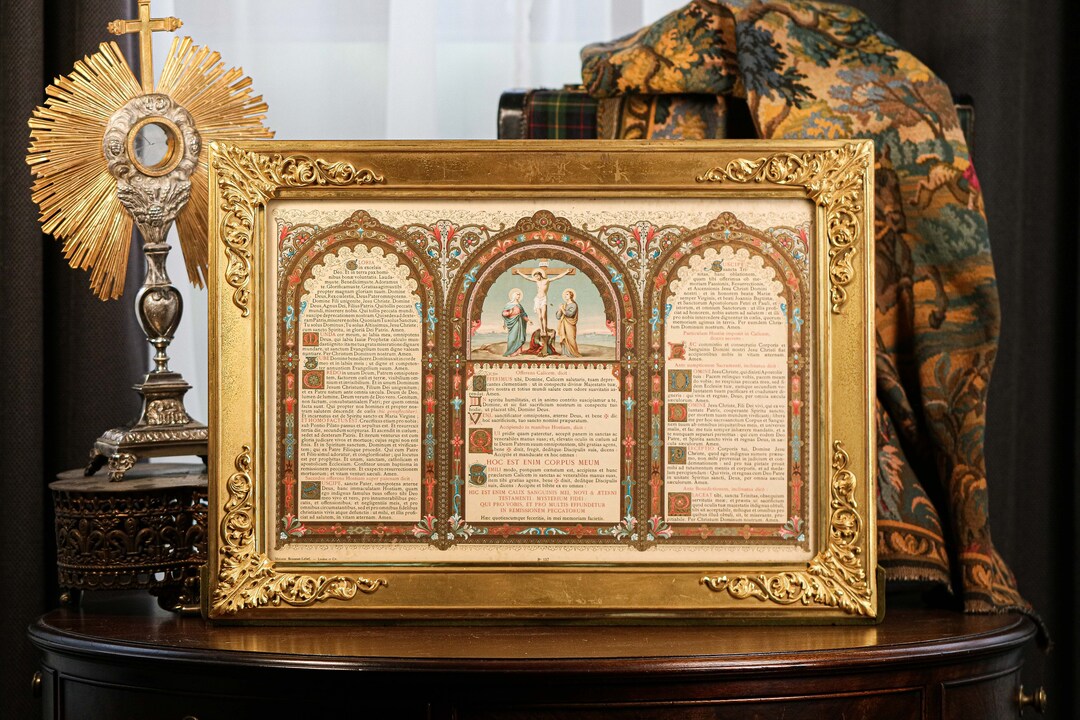 Monumental Antique French Catholic Christianity Tridentine Latin Mass ...