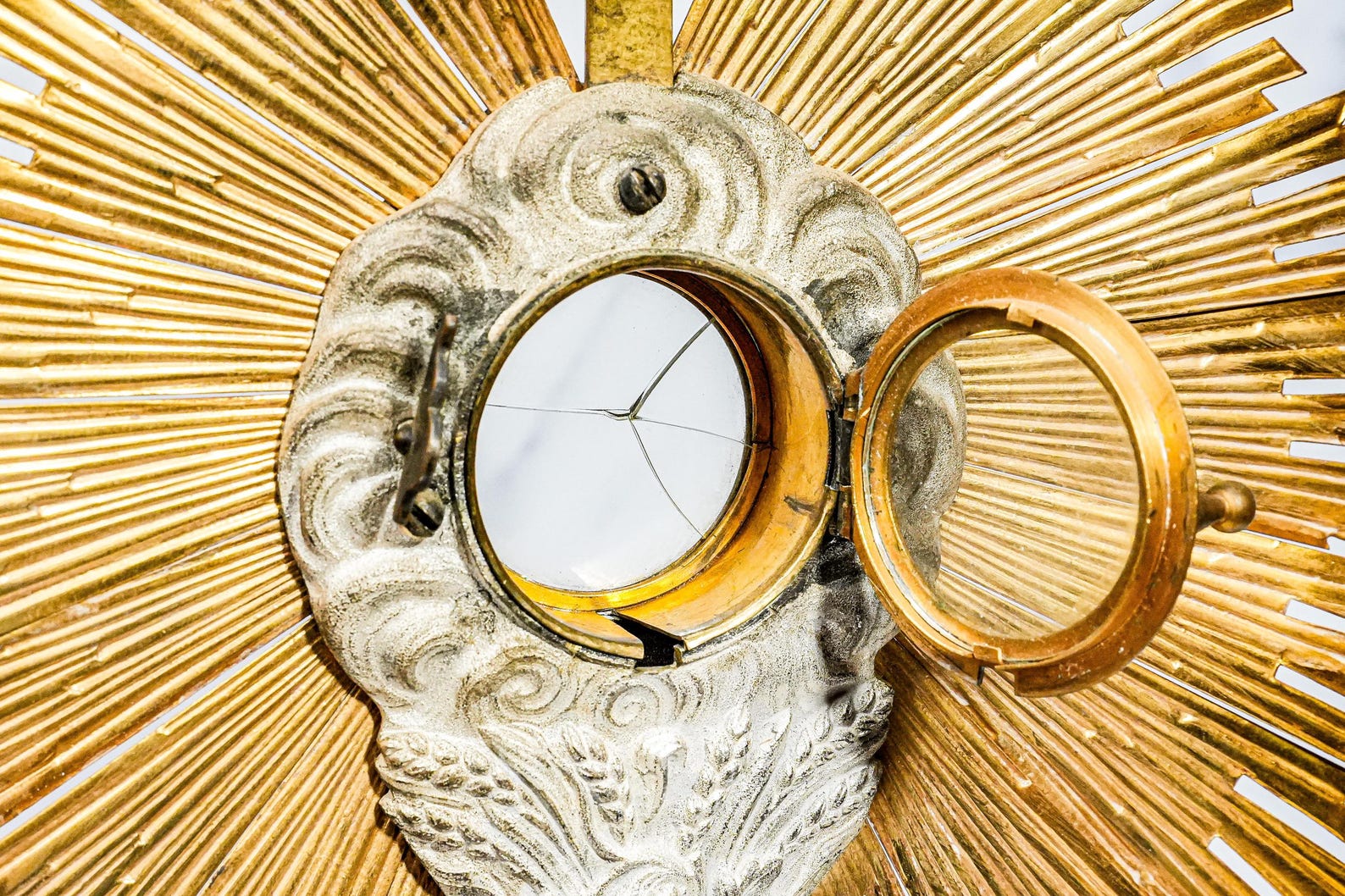 Stunning French Antique Catholic Christianity Monstrance With Brass ...