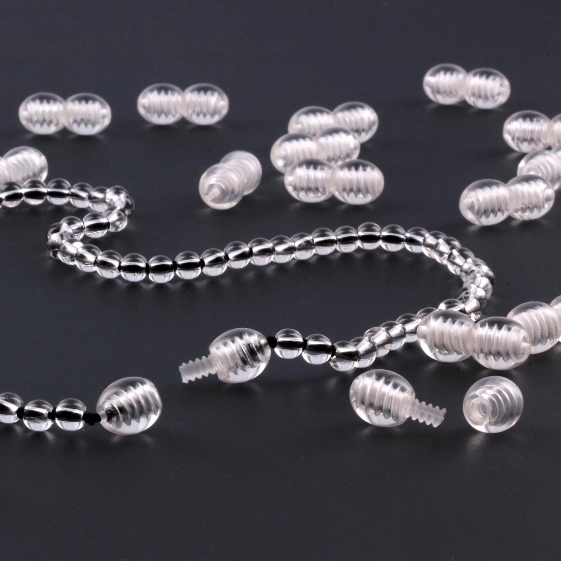 Screw Clasps Gemstone Beads Jewelry / Twist Clasps for Beaded - Etsy