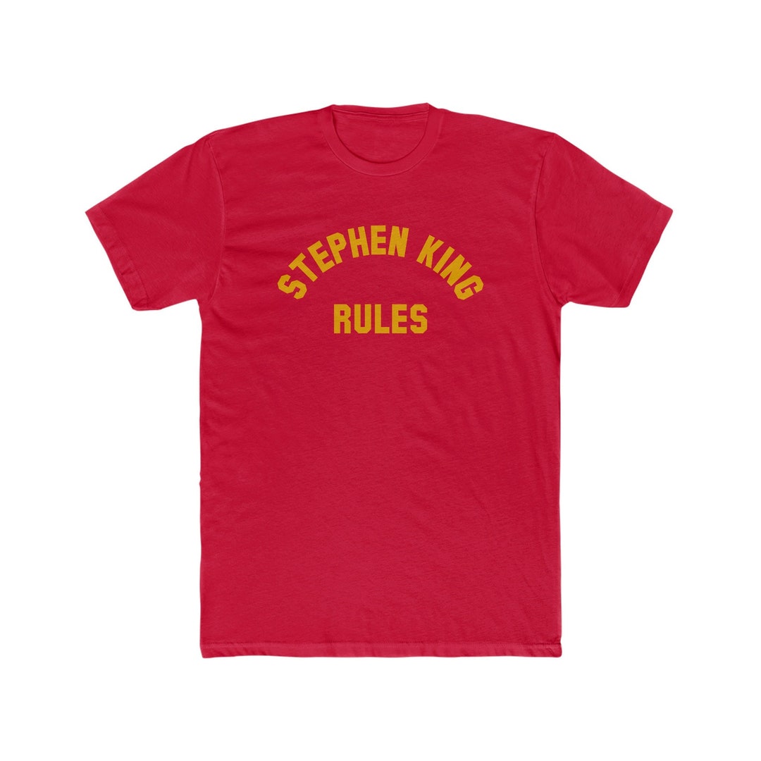 Stephen King Rules T-shirt - Bella/canvas Jersey Cotton - Etsy