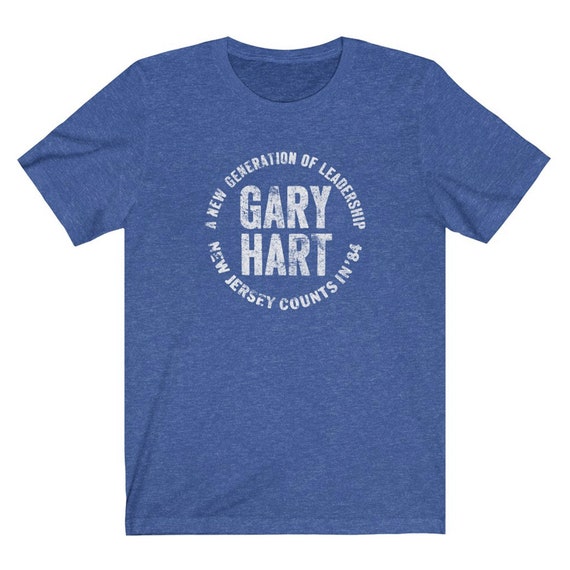 Gary Hart 1984 vintage Look T-shirt Heathered - Etsy