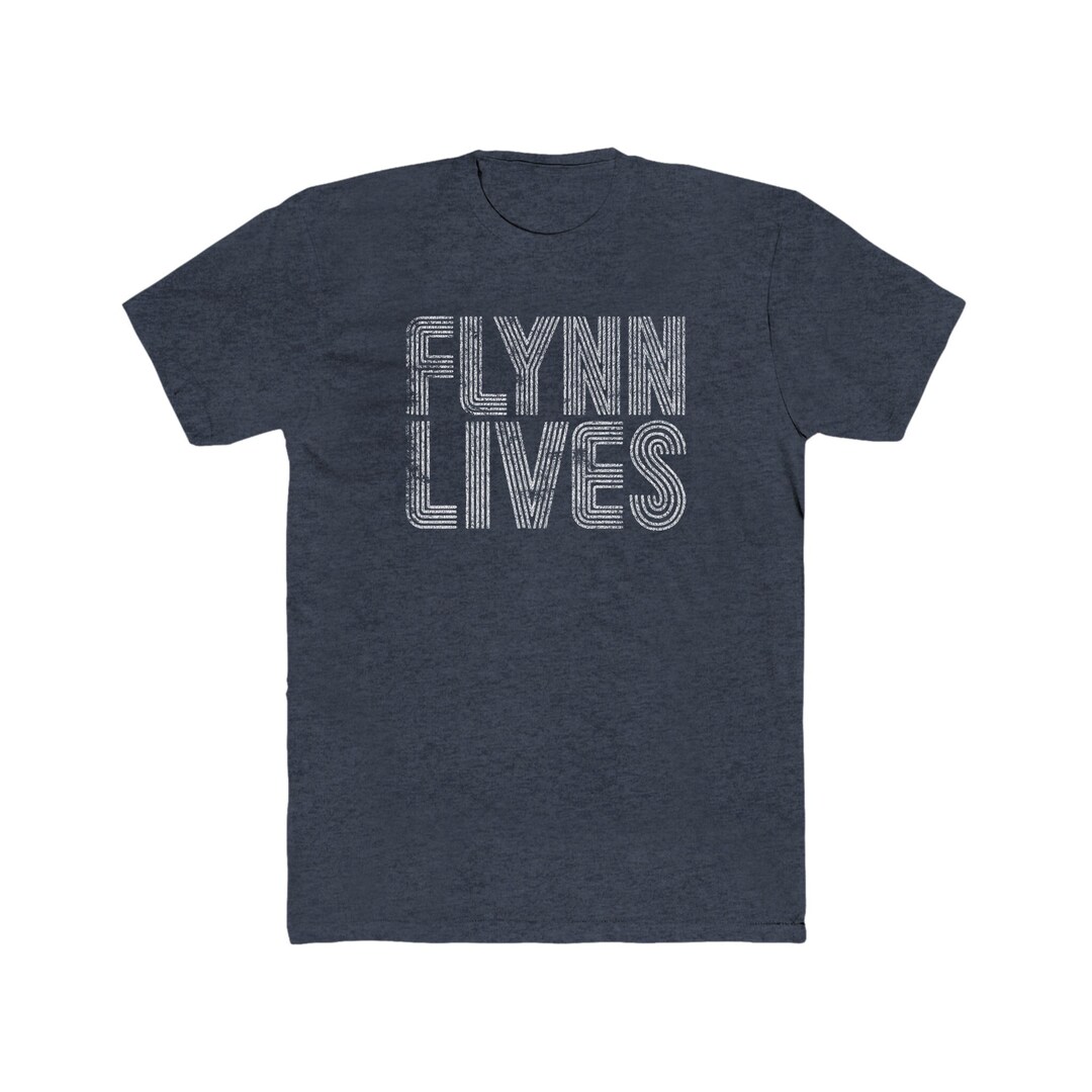 Flynn Lives "vintage Look" T-shirt - Heathered 50/50 Blend - Etsy