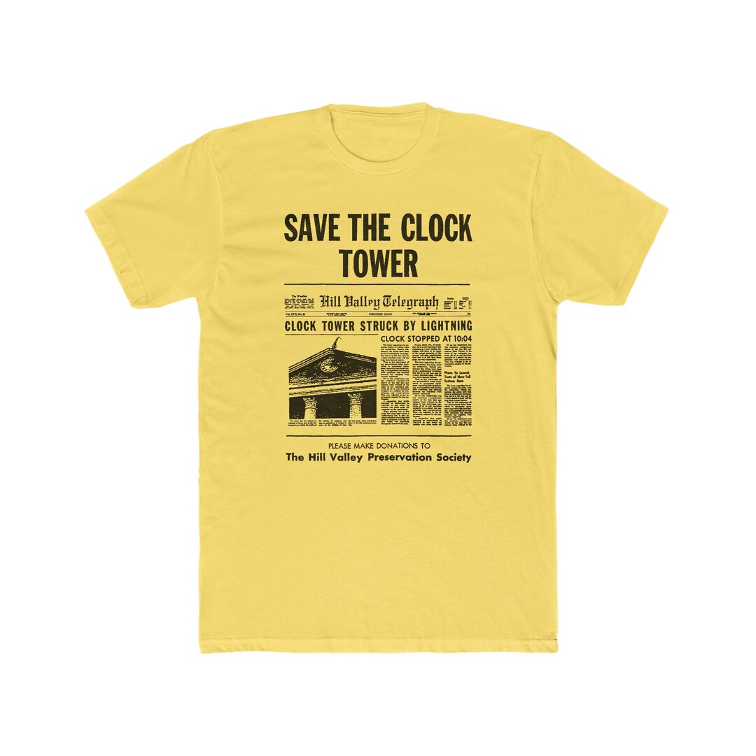 Save the Clock Tower T-shirt Bella/canvas Jersey Cotton - Etsy