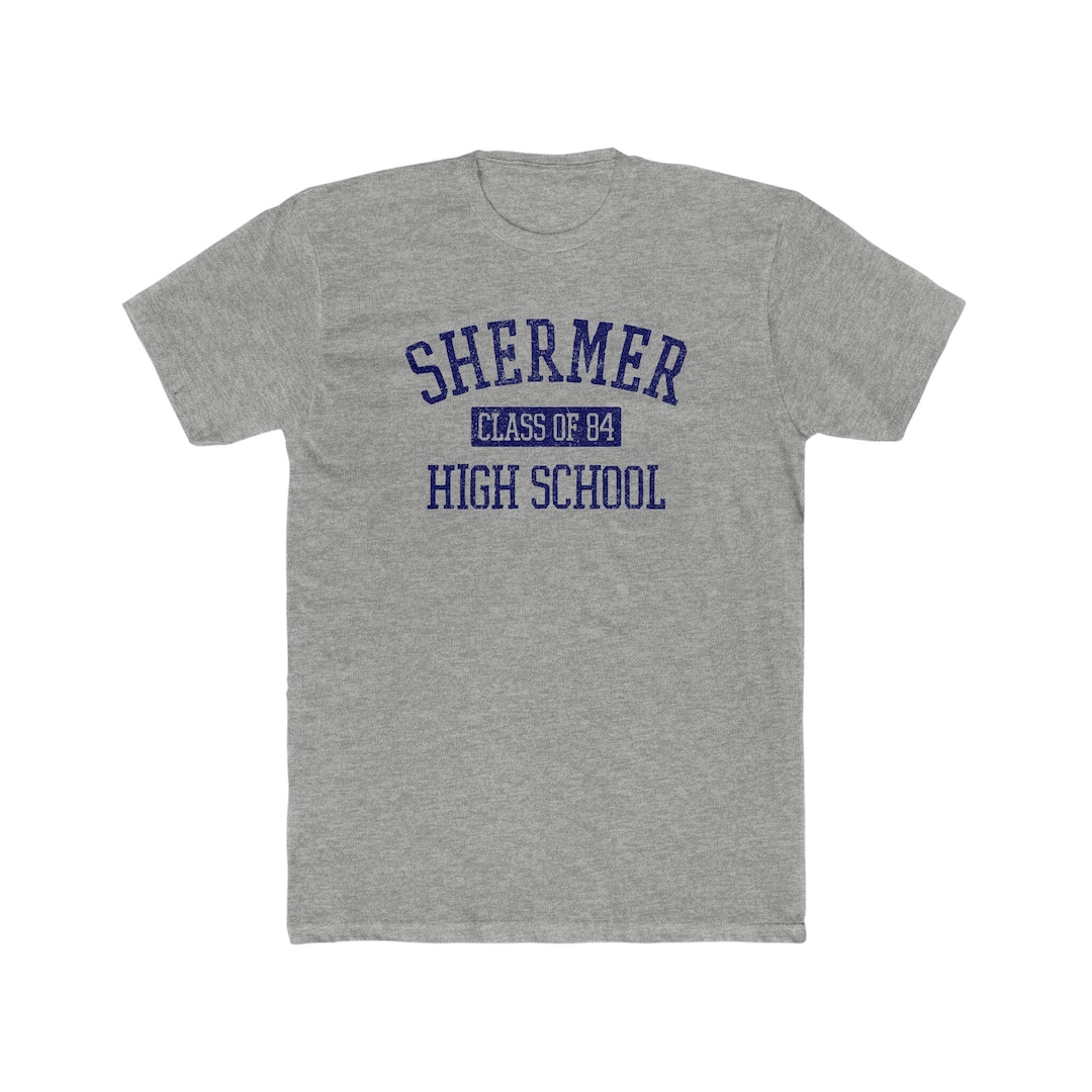 Shermer High School Class of 84 "vintage Look" - 50/50 Blend Gym T ...