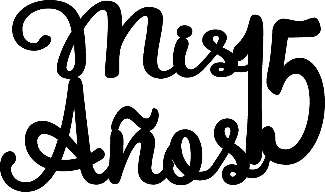 Mis 15 años svg png ai eps fichier | Etsy