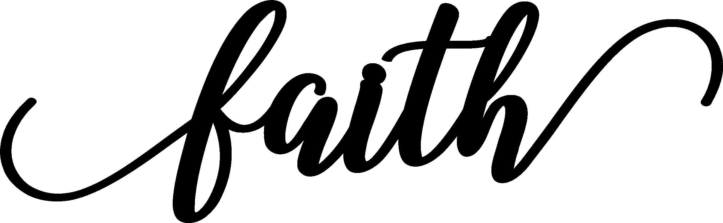Faith svg filepng fileeps filefaith font | Etsy