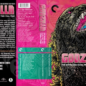 Godzilla Show Era 4-piece for 2-disc Criterion Cases Version 2 With ...