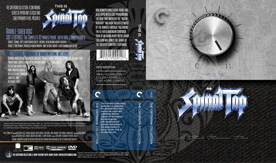This is Spinal Tap (fake Criterion Cover for the CC DVD Collection) - Etsy