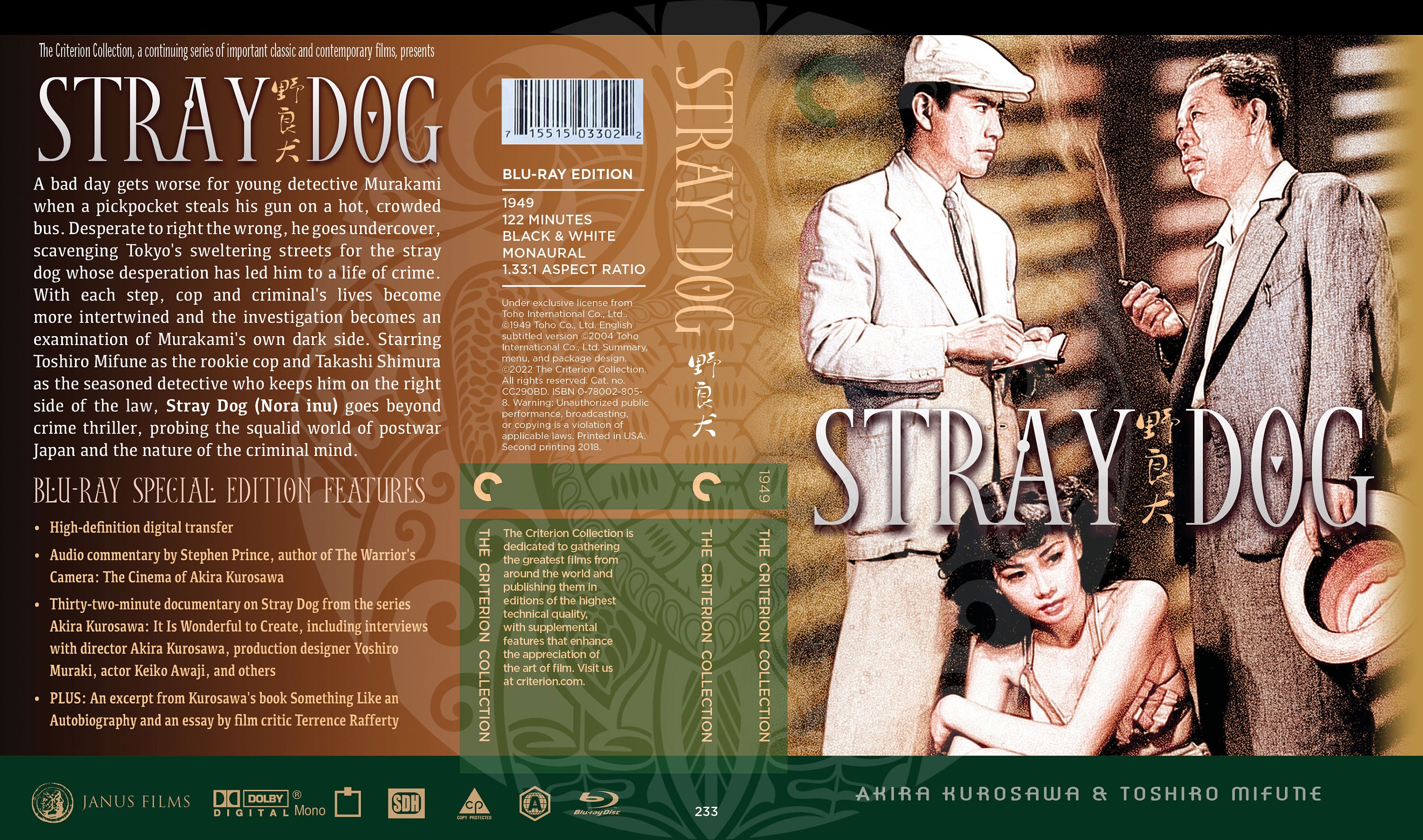 Stray Dog (fake Criterion Cover) - Etsy